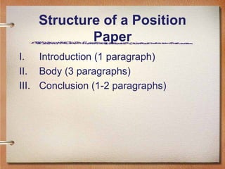 Position paper | PPT