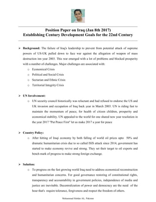 Position Paper | PDF