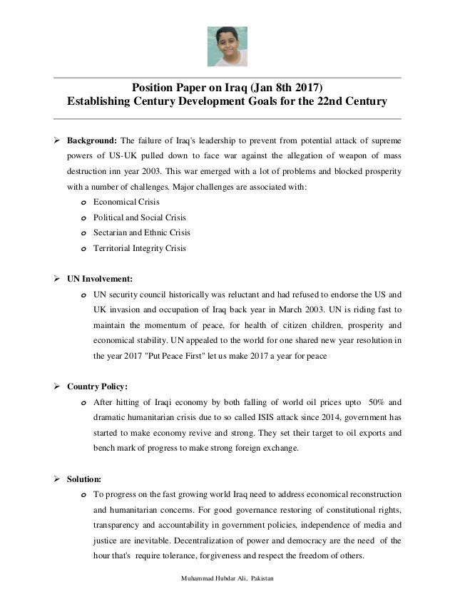Position Paper Position Paper