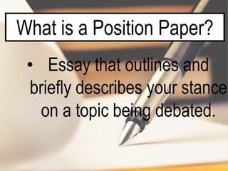 Position Paper | PPTX