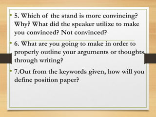 Position paper | PPTX