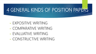 Position paper | PPTX