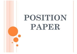 POSITION PAPER | PDF