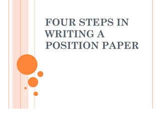 POSITION PAPER | PDF
