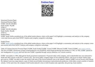 Position Paper | PDF | Homework and Study | Education