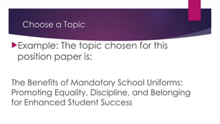 position paper reporting on college.pptx
