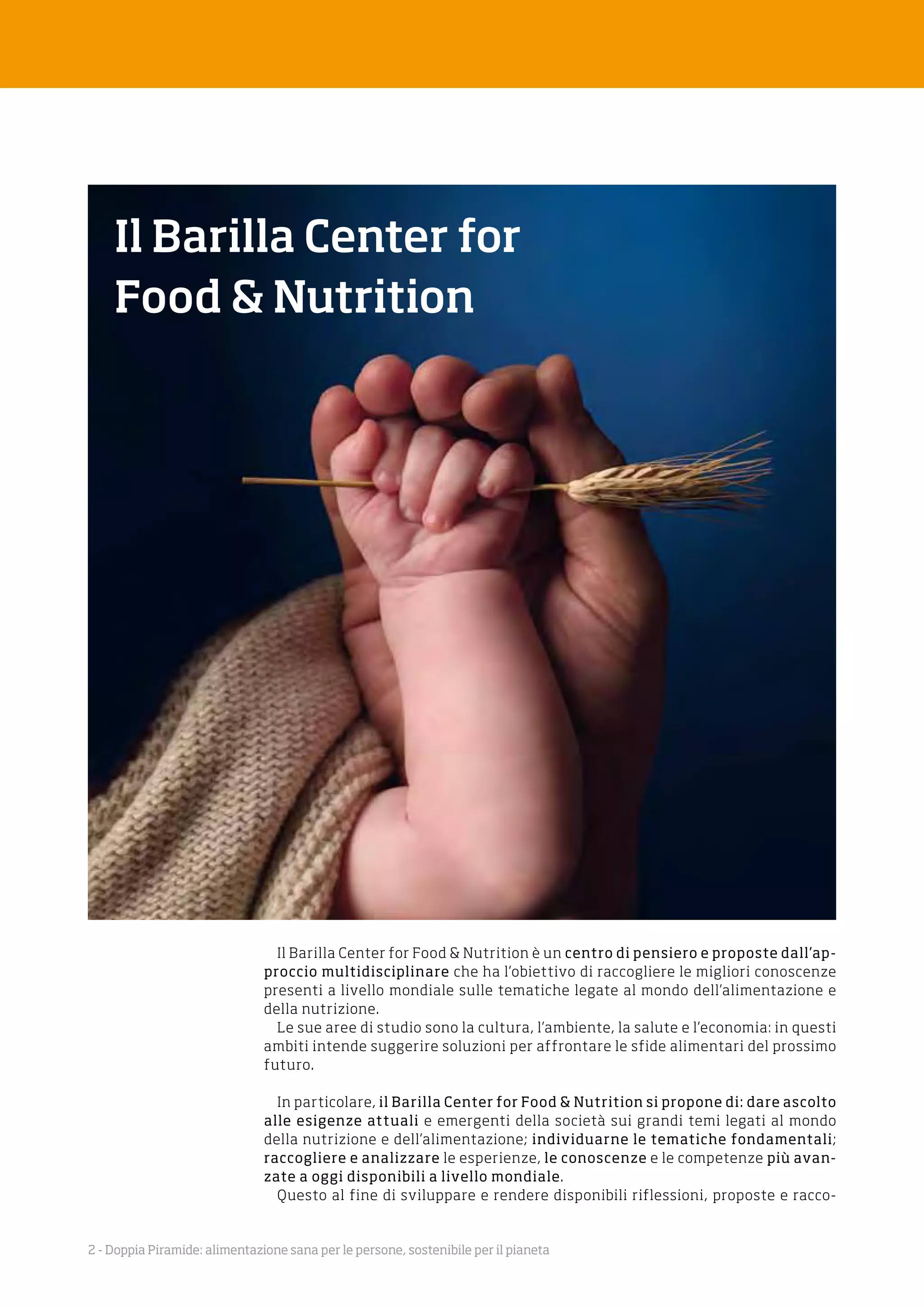 Position paper: Doppia Piramide, alimentazione sana per le persone, sostenibile per il pianeta ...