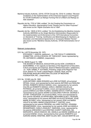 Position Paper: State of Philippine Maritime Education | PDF