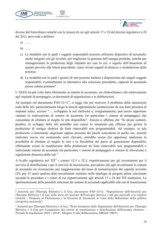 Position paper ANIE Energia sui sistemi di accumulo | PDF | Gas and Electric | Home Utilities