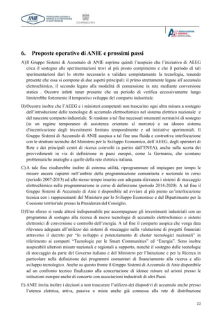Position paper ANIE Energia sui sistemi di accumulo | PDF | Gas and Electric | Home Utilities