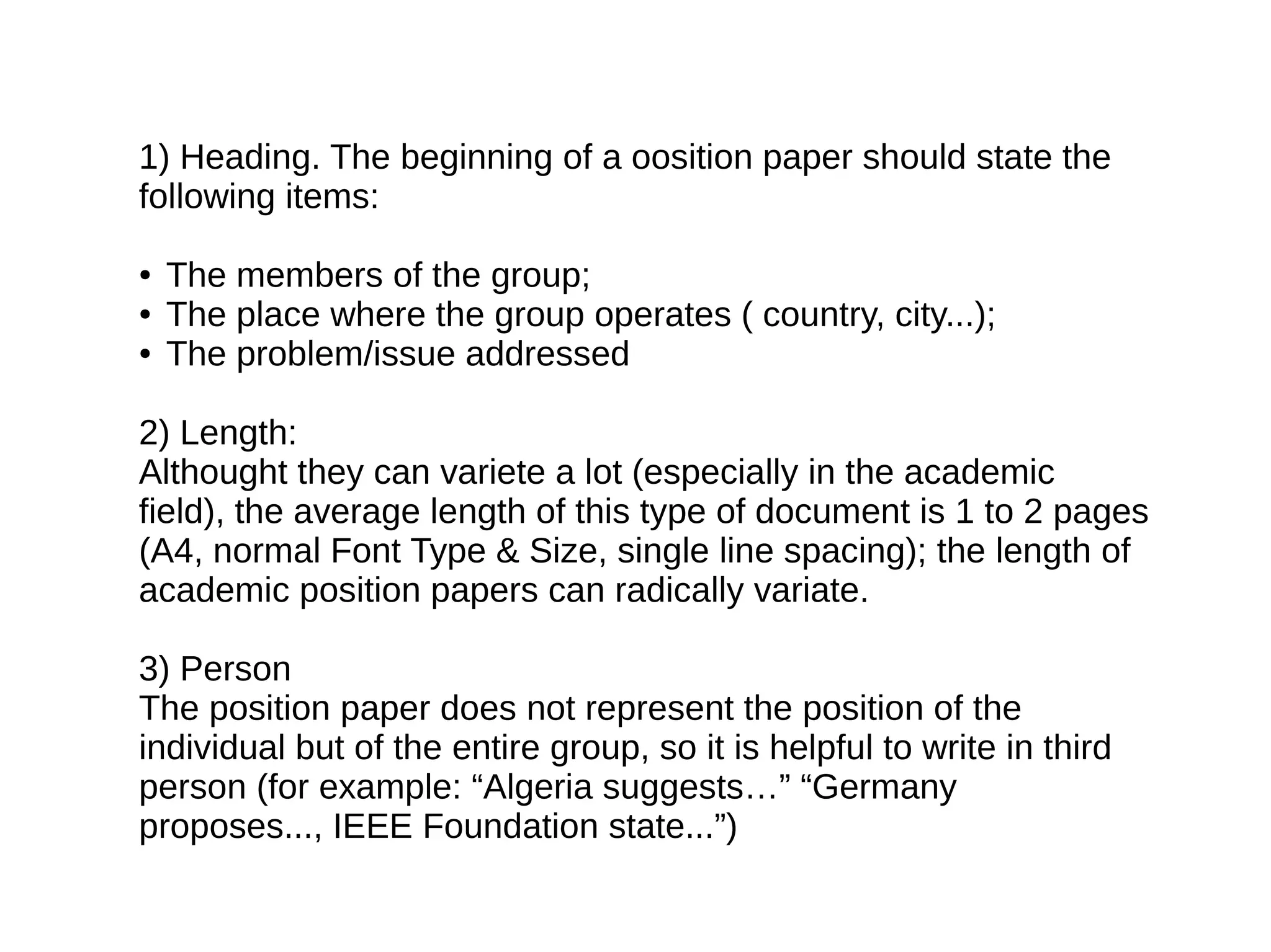 La Cura Summer School - How to: Position Paper | ODP