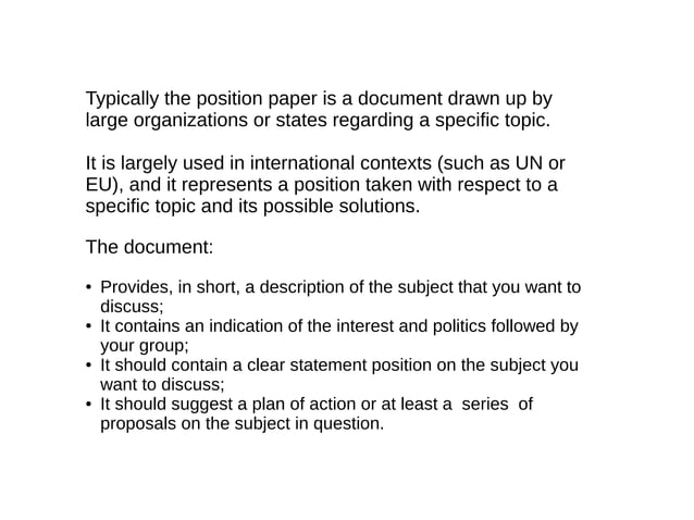 La Cura Summer School - How to: Position Paper | ODP