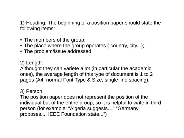 La Cura Summer School - How to: Position Paper | ODP