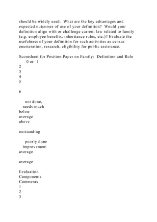 Position Paper on Family Definition and RoleOver the past seve.docx