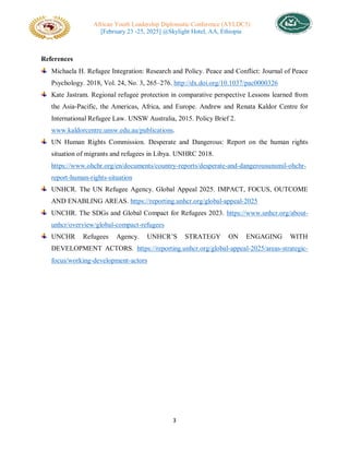 Position Paper on Refugees Empowerment.. | PDF