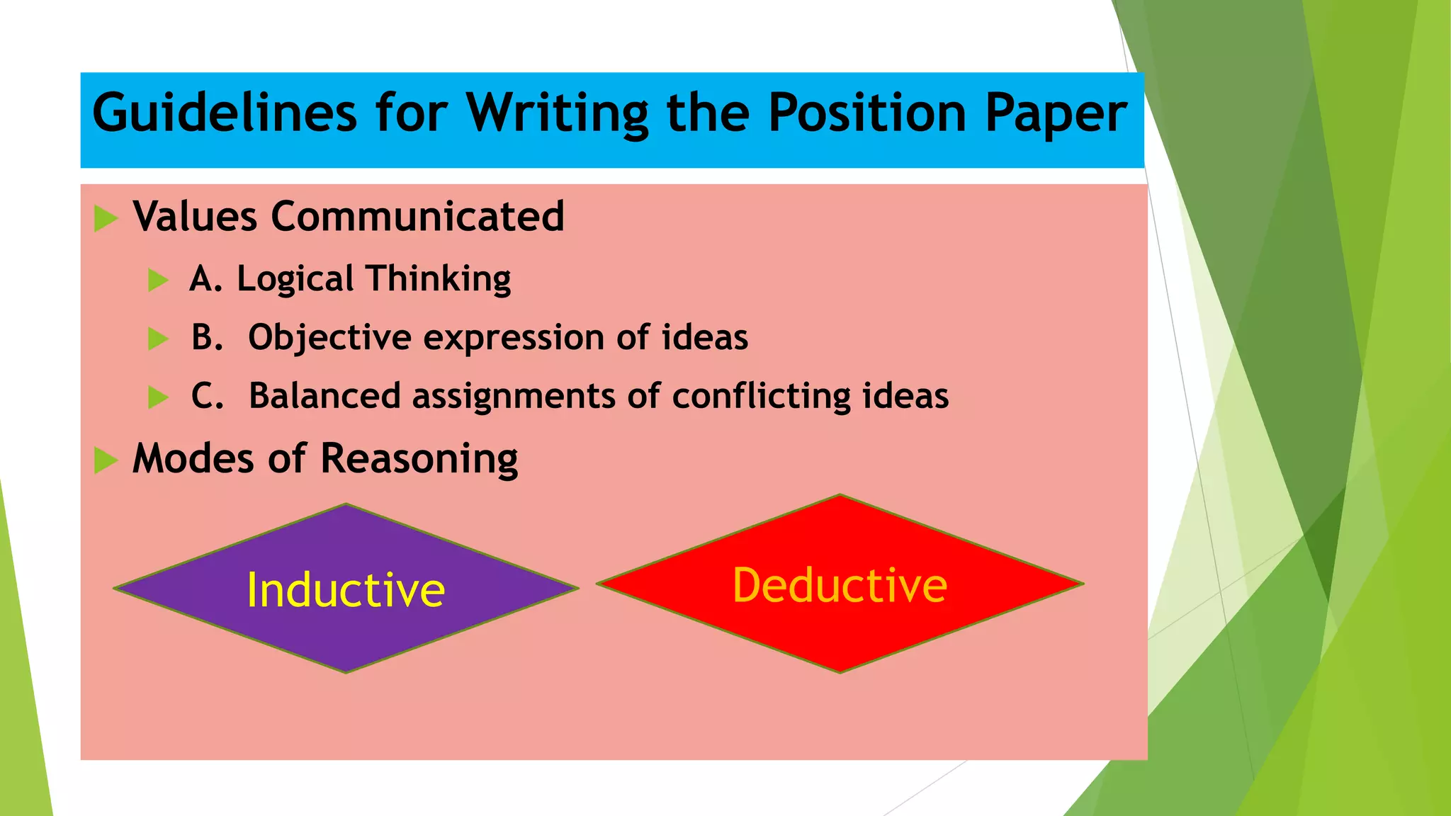 EAPP Position Paper Writing | PPTX