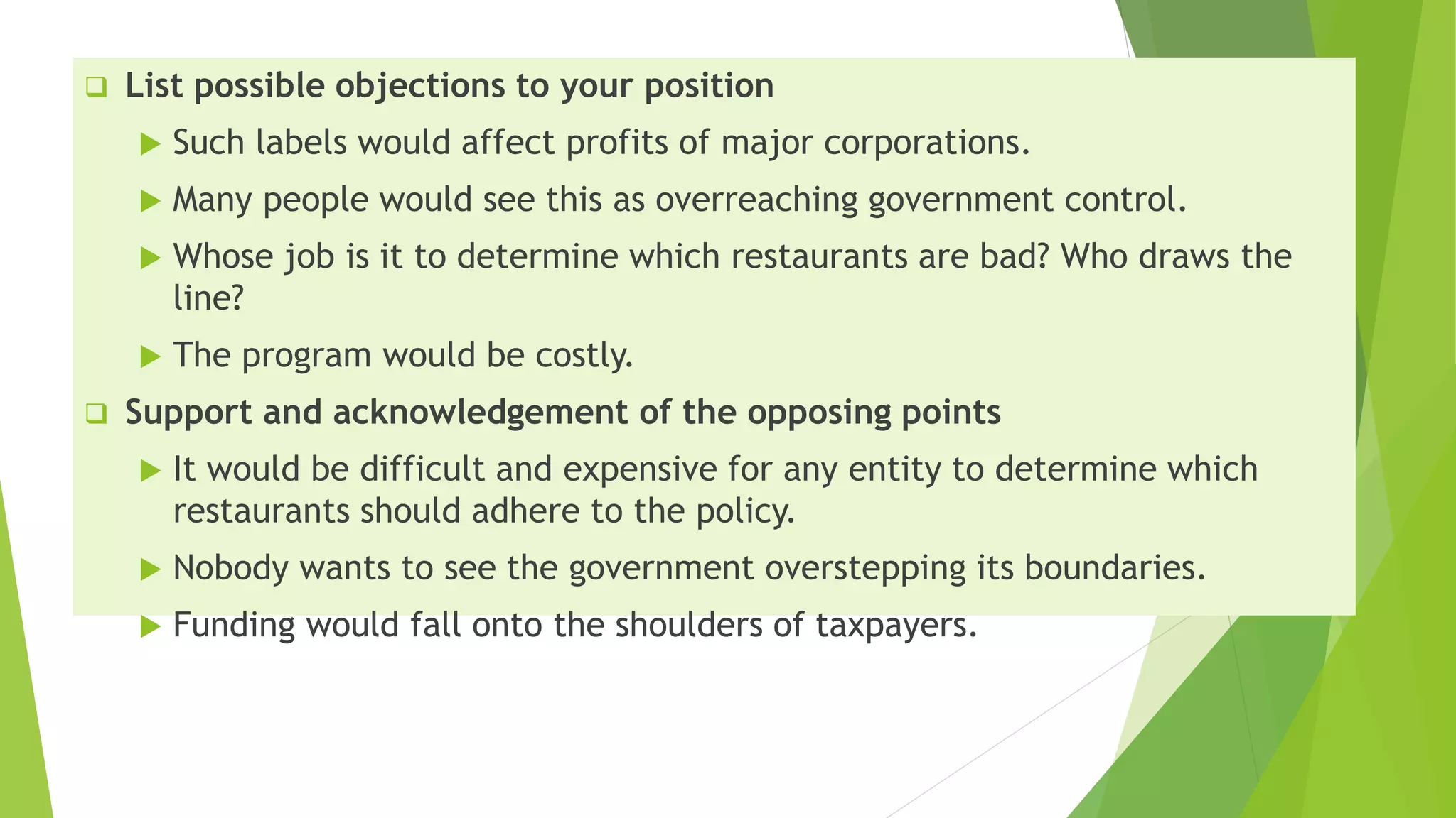 EAPP Position Paper Writing | PPTX