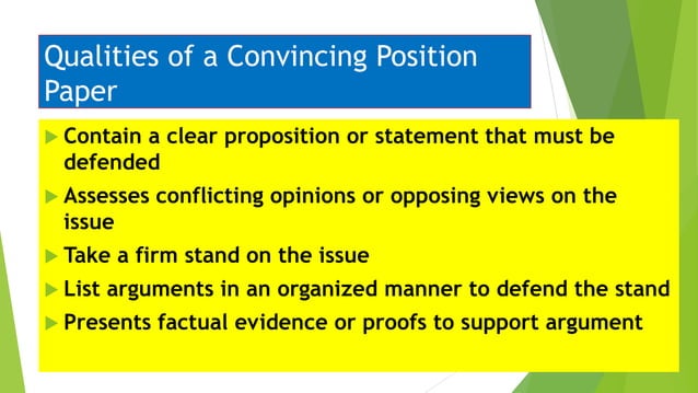 EAPP Position Paper Writing | PPTX