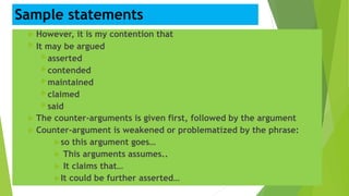 EAPP Position Paper Writing | PPTX