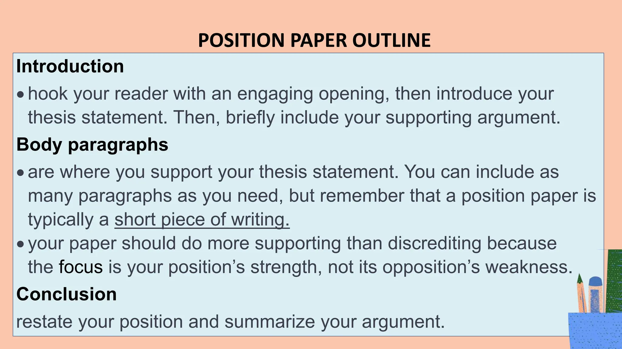 Position Paper_Reading and Writing Skills | PPTX