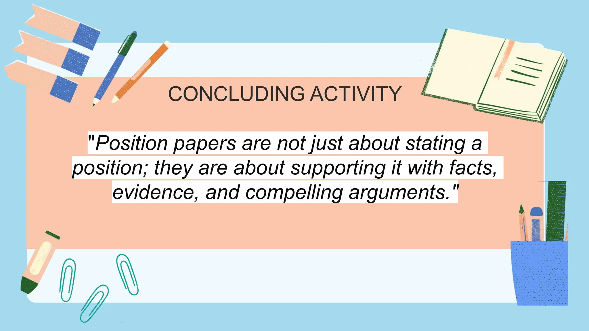 Position Paper_Reading and Writing Skills | PPTX