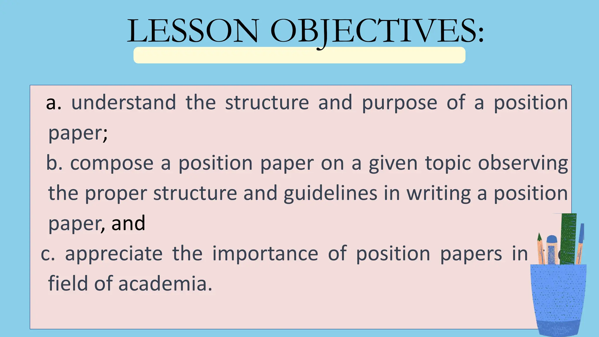 Position Paper_Reading and Writing Skills | PPTX
