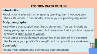 Position Paper_Reading and Writing Skills | PPTX