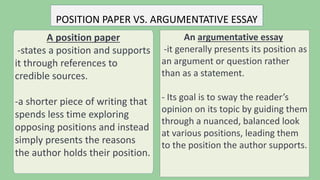 Position Paper_Reading and Writing Skills | PPTX