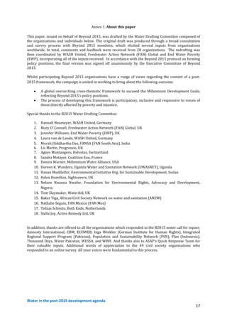 Position paper water | PDF