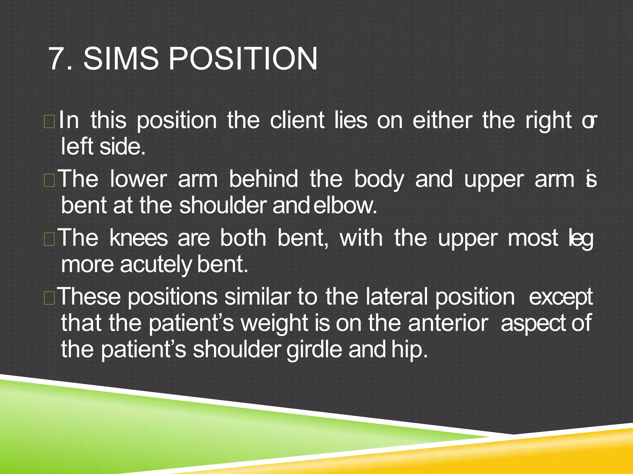 Positions- Fundamentals of nursing | PPTX