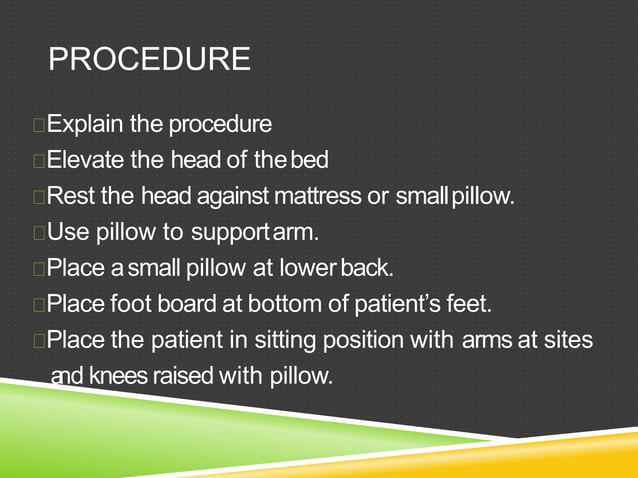 Positions- Fundamentals of nursing | PPTX | Physical Therapy | Wellness