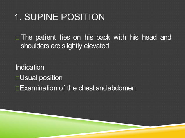 Positions- Fundamentals of nursing | PPTX | Physical Therapy | Wellness
