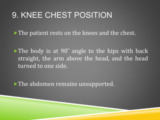 Knee Chest Position Examination