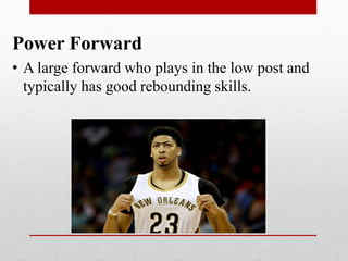 Positions and-plays-of-basketball | PPTX