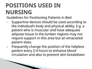 positions-used-in-nursingnew.pptx for patient | PPTX