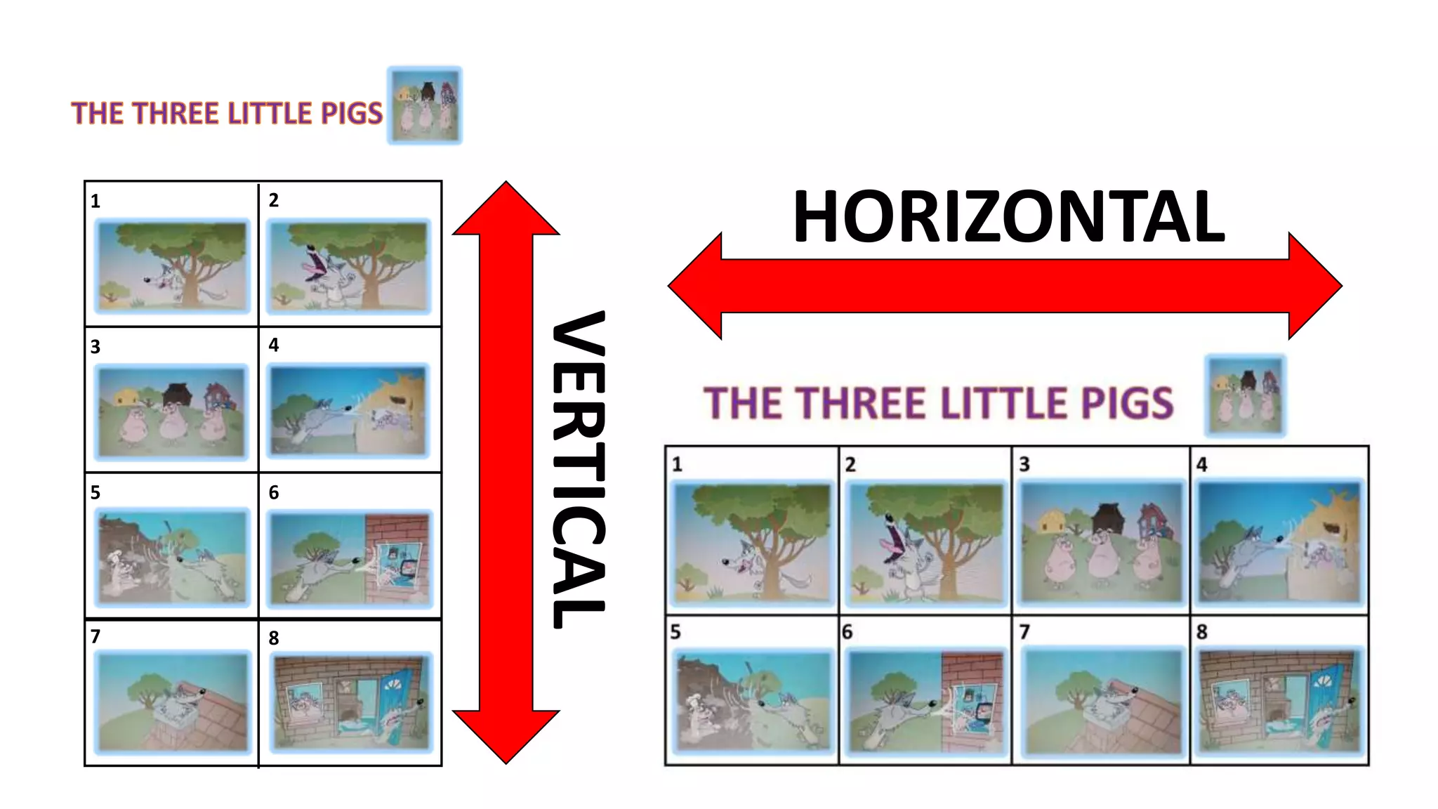Positions vertical - horizontal | PPTX
