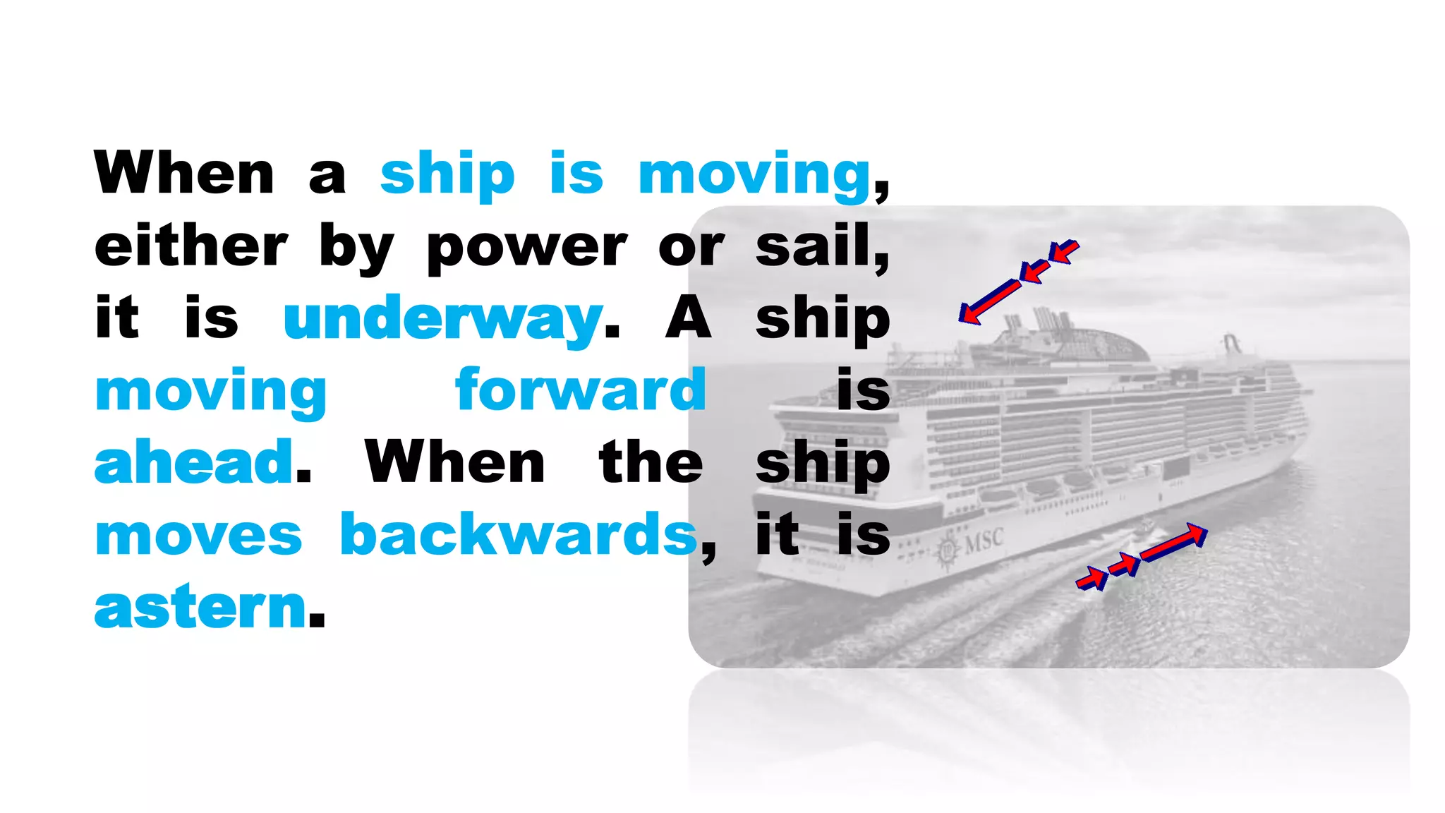 Positions and Directions in the Ship | PDF