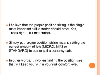 Position sizing | PPT