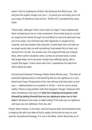 POSITIONAL THEOLOGY IS NOT THE TRUTH - NEITHER IS IT BIBLICAL | PDF