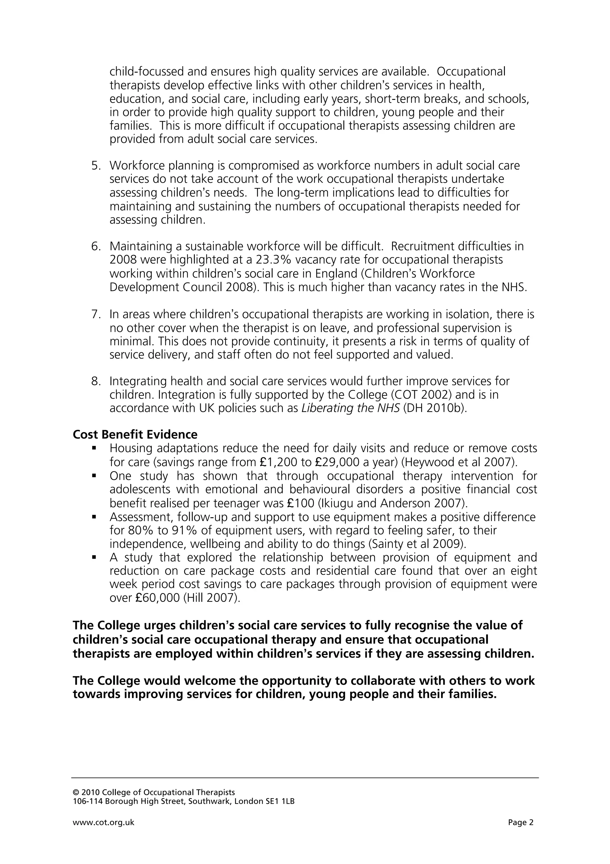 Position statement children | PDF