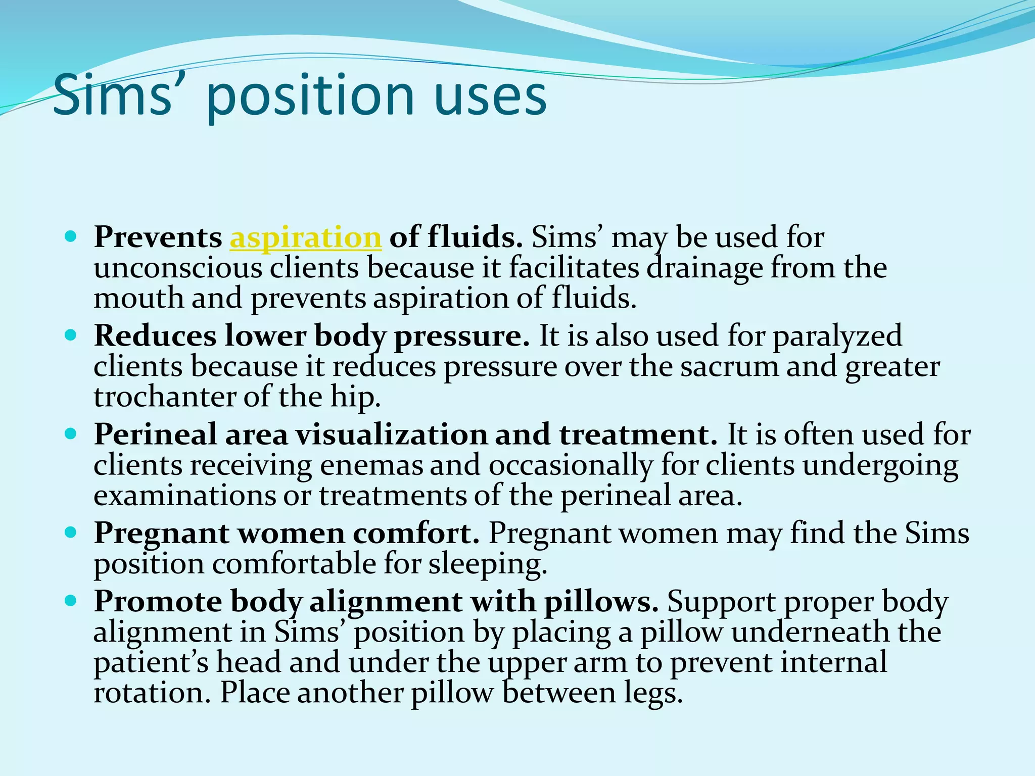 Position used in hospital for various procedure PPT.pptx