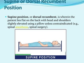 Position used in hospital for various procedure PPT.pptx