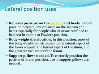 Position used in hospital for various procedure PPT.pptx