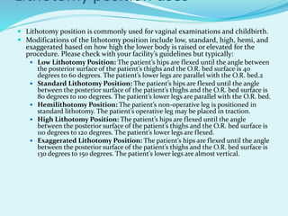 Position used in hospital for various procedure PPT.pptx | First Aid ...