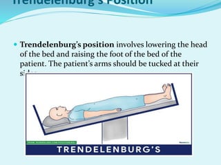 Position used in hospital for various procedure PPT.pptx