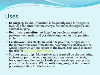 Position used in hospital for various procedure PPT.pptx