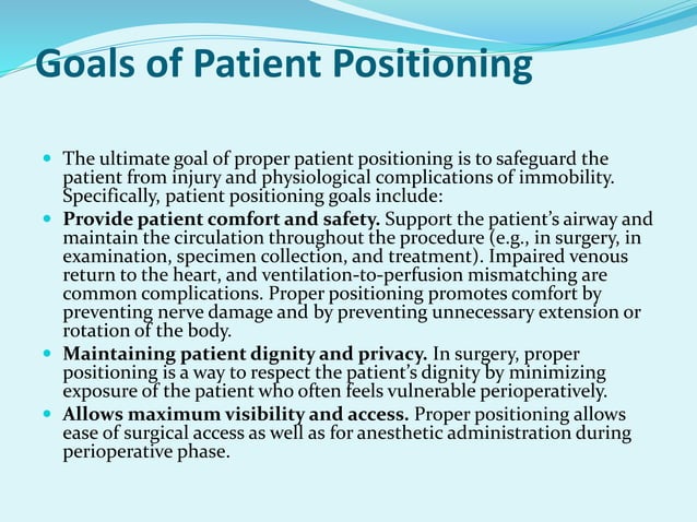 Position used in hospital for various procedure PPT.pptx | First Aid ...