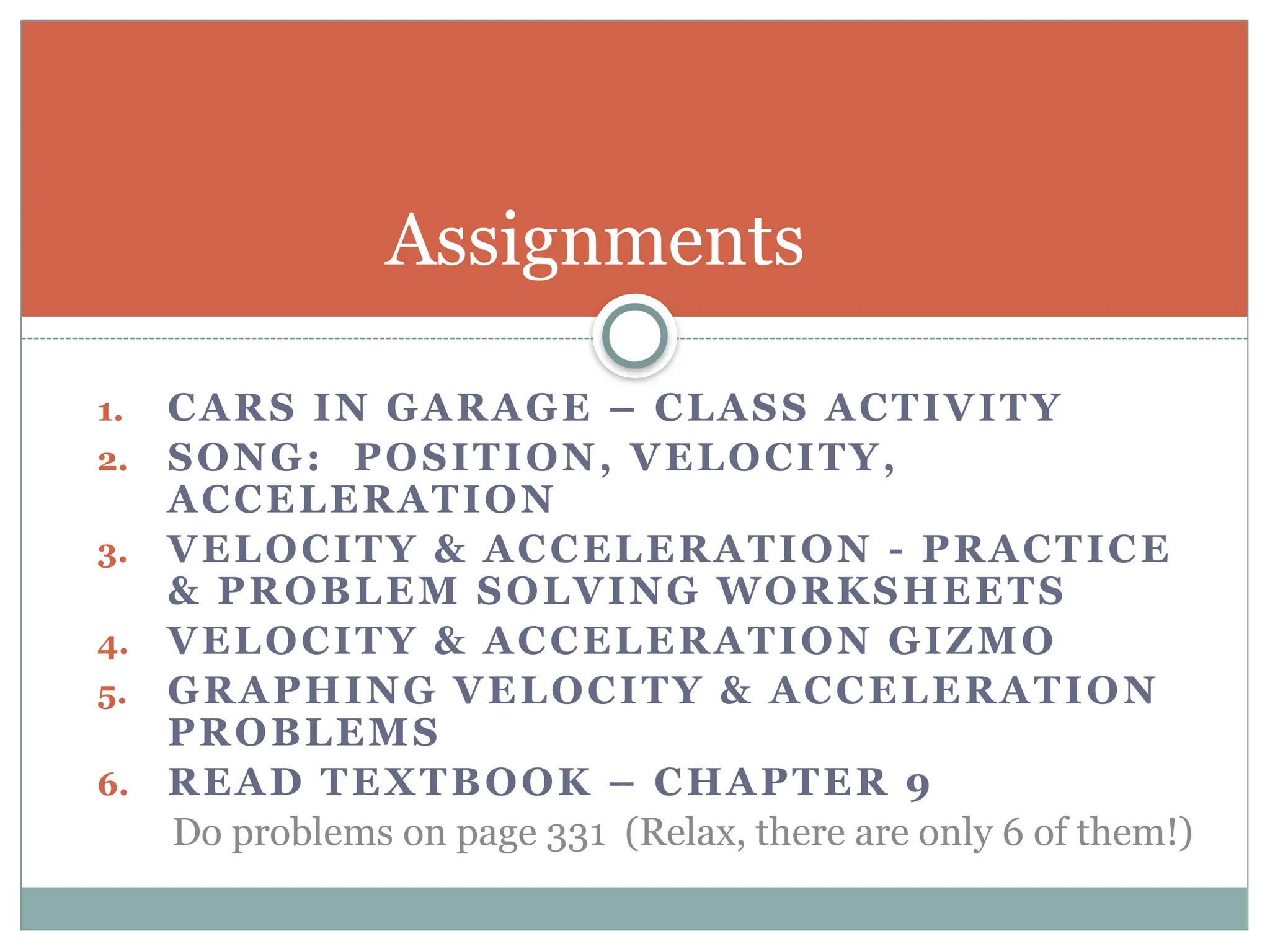 Position, Velocity, Acceleration Graphing . | PPTX
