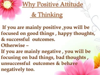 Positive attitude | PPTX | Science