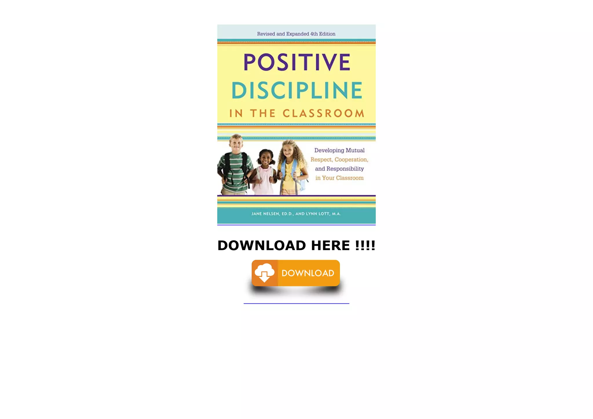 Positive Discipline In The Classroom (Positive Discipline Library) | PDF